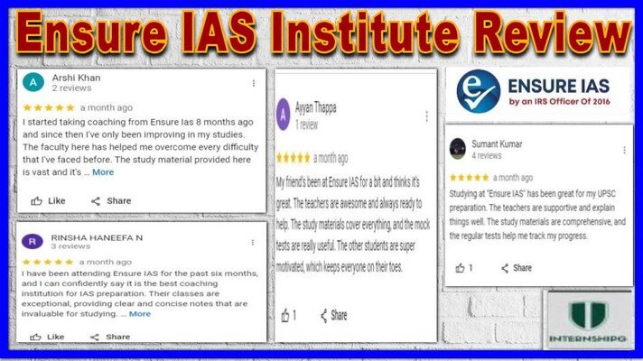 Ensure IAS Institute Review – Internship G